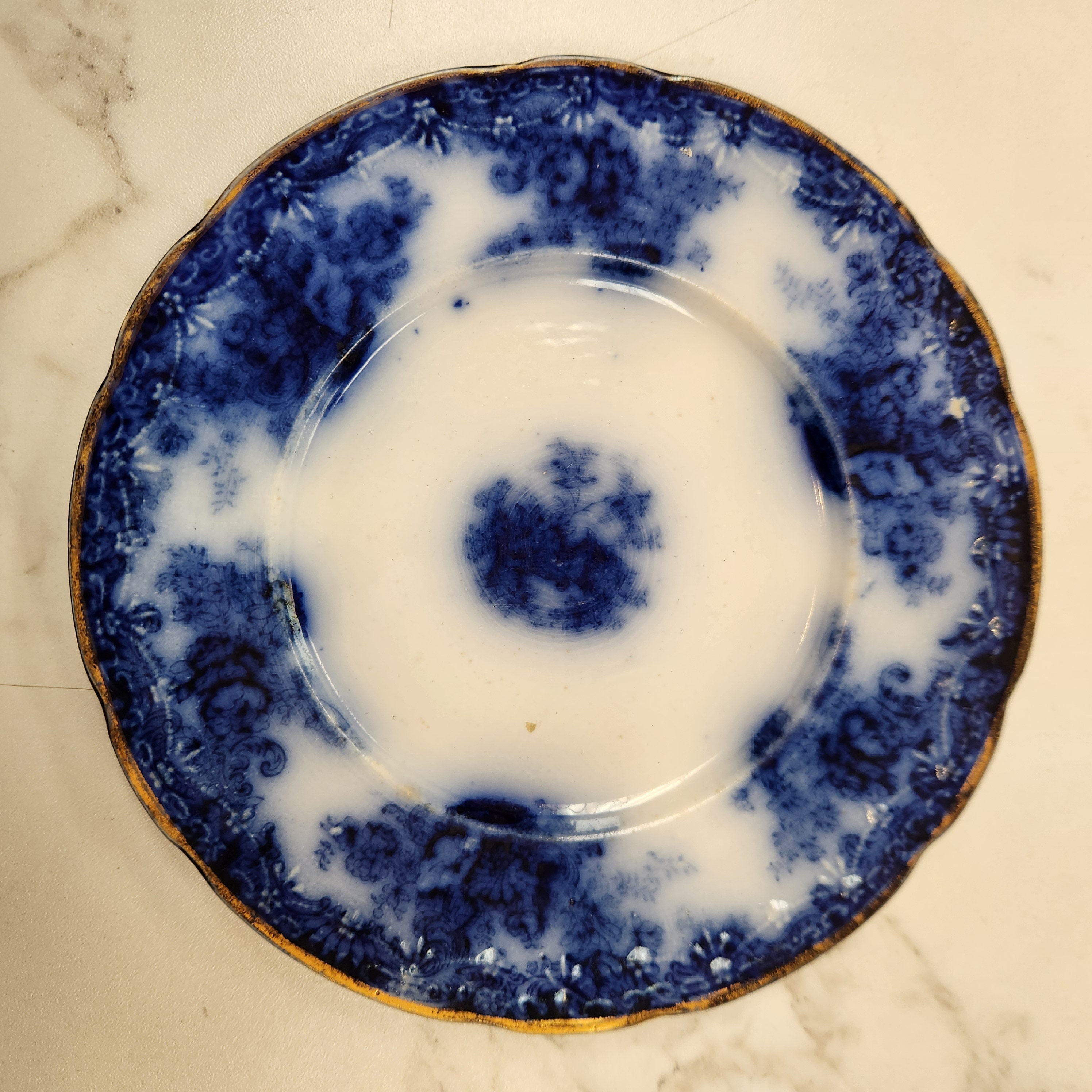 Antique Royal Staffordshire Pottery Burslem England Flow Blue Plate - Etsy