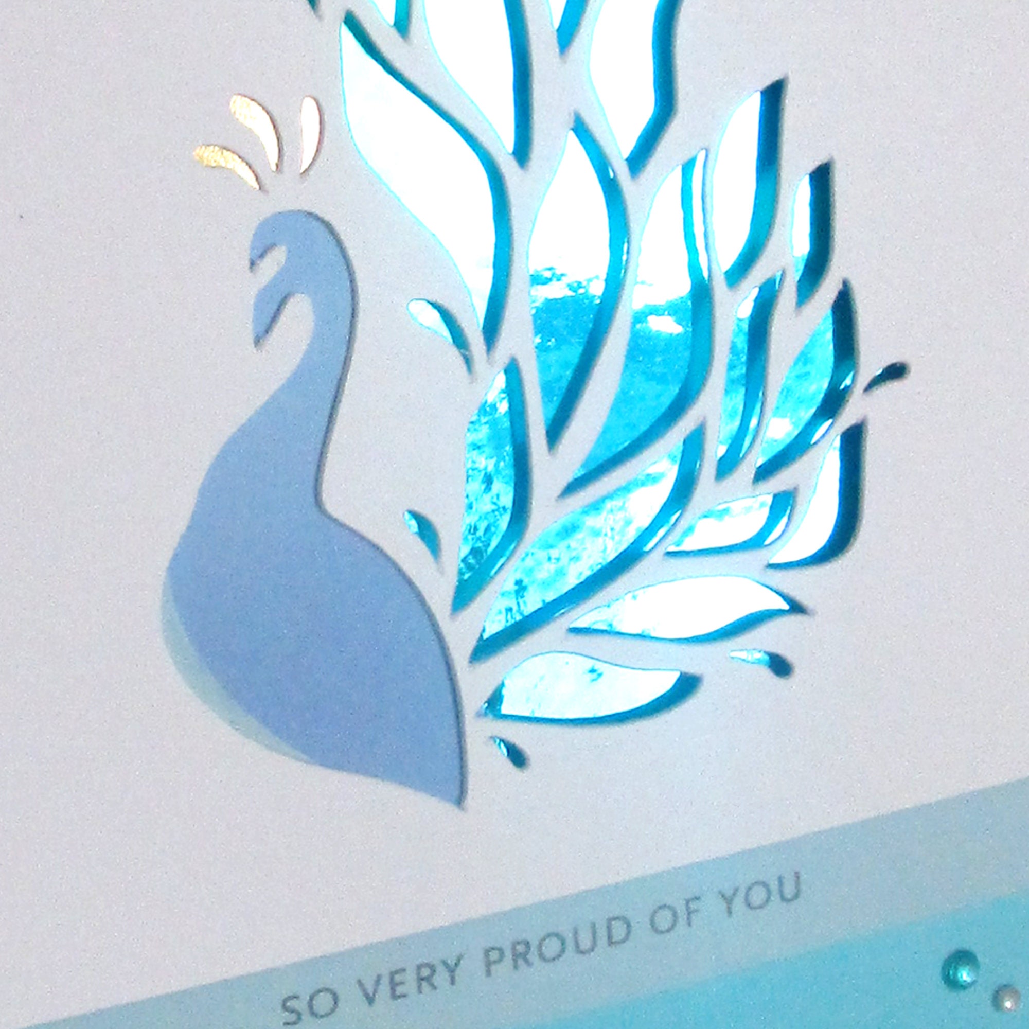 Elegant Peacock Card - Etsy