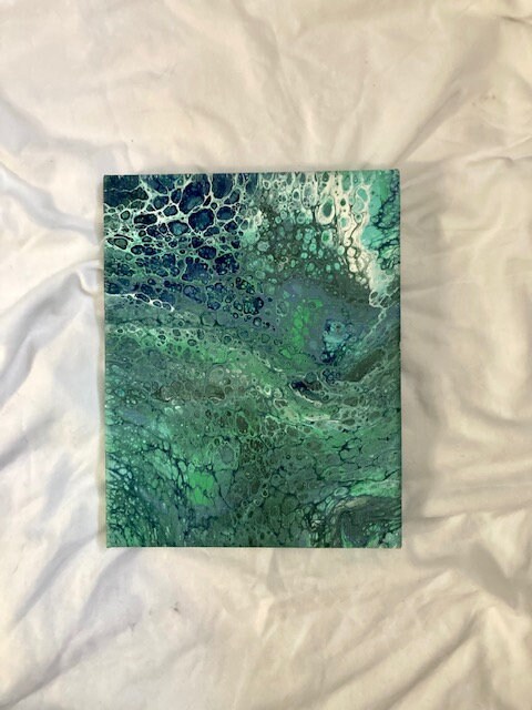 Flow Art Fluid Acrylic Decor Acrylic Pour Canvas | Etsy