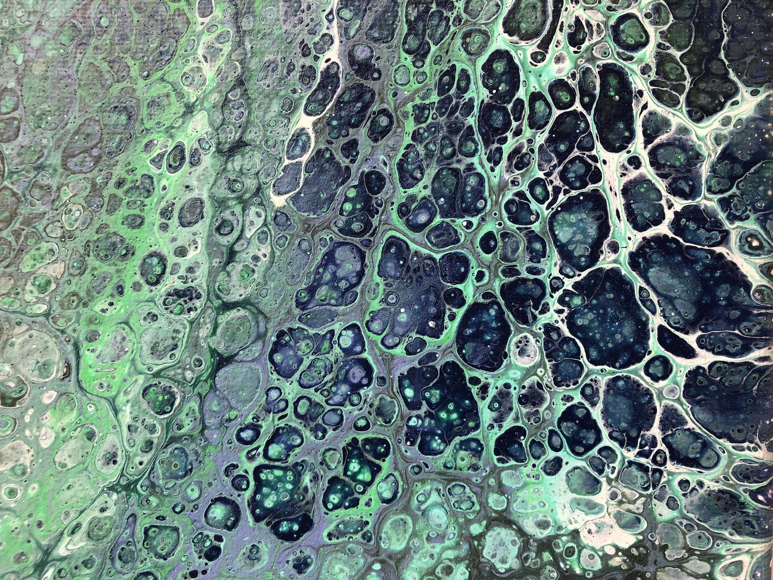 Flow Art Fluid Acrylic Decor Acrylic Pour Canvas - Etsy