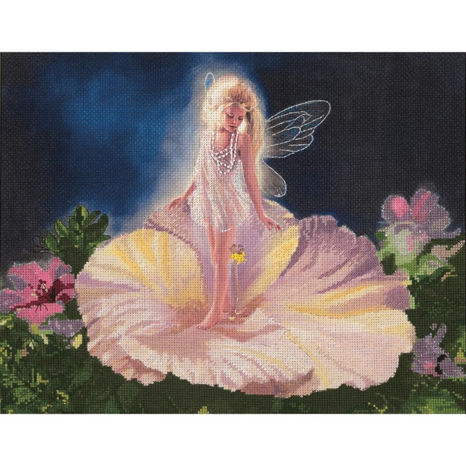 La Fleur Embellished Cross Stitch Kit Candamar Fairy Garden Mystical ...