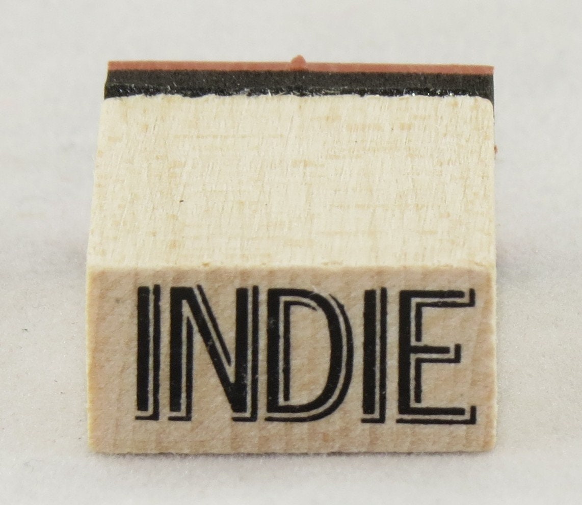 Indie Wood Mounted Rubber Stamp Inkadinkado Scrapbook Memory Party Gift ...