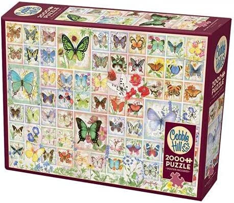 Butterflies & Blossoms 2000 Piece Jigsaw Puzzle Cobble Hill Garden ...