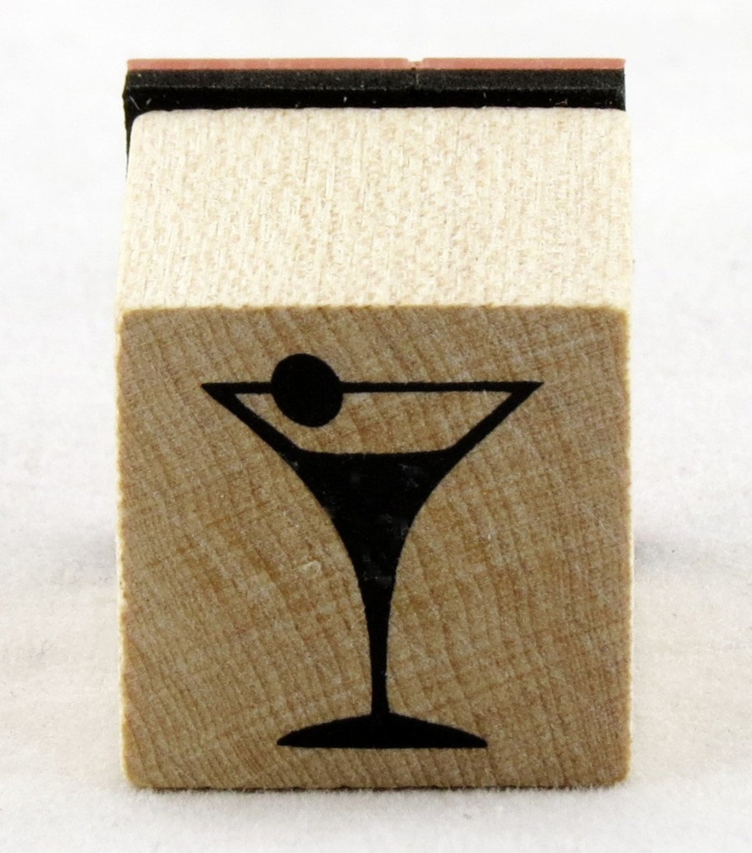 Martini Glass Wood Mounted Rubber Stamp Inkadinkado Scrapbook - Etsy