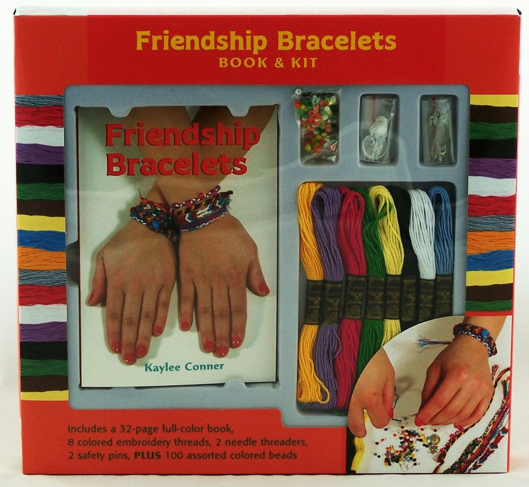 Friendship Bracelet Craft Activity Kit Book Set Jewelry Girl Boy Party ...