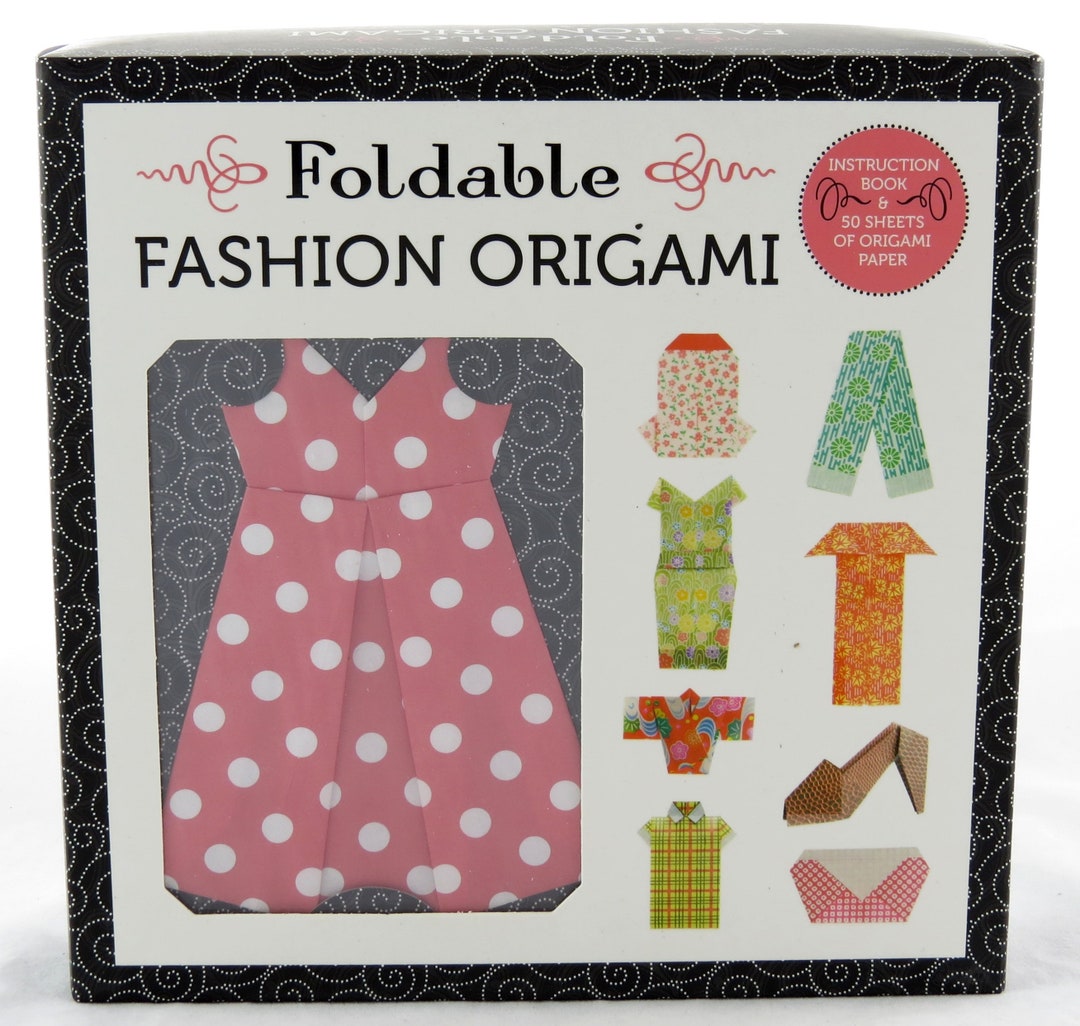 Foldable Fashion Origami Craft Kit Activity Book Asian Art Paper ...