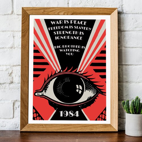 1984 George Orwell Classic Books Beautiful Book Cover - Etsy