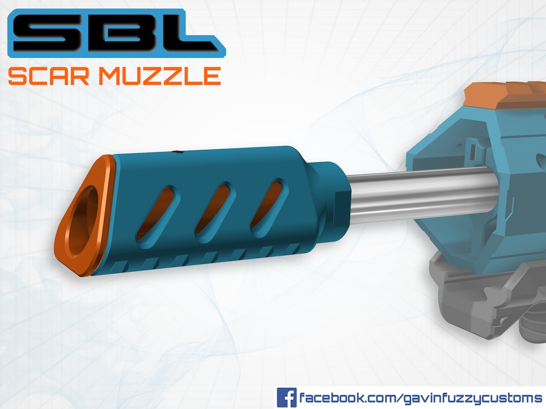 Nerf SBL Blaster SCAR Muzzle - Etsy