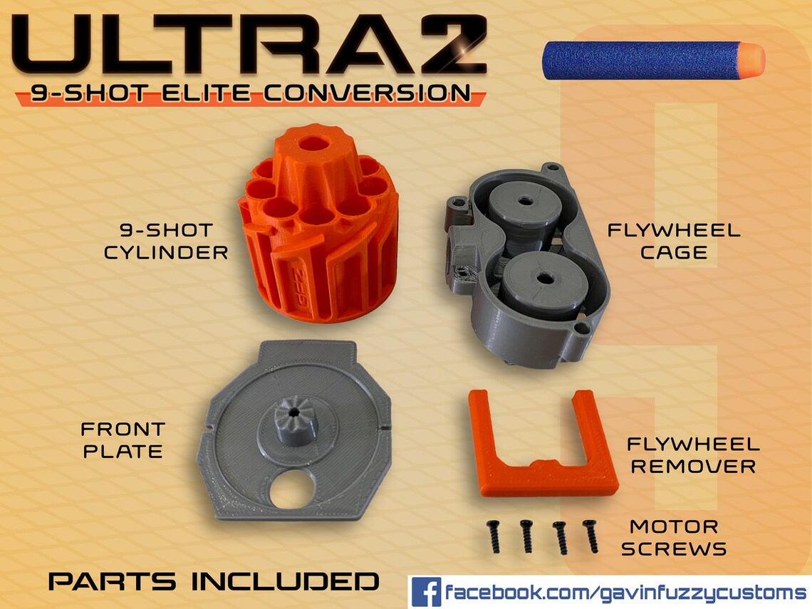 Nerf Ultra 2 9-shot Elite Conversion Kit - Etsy