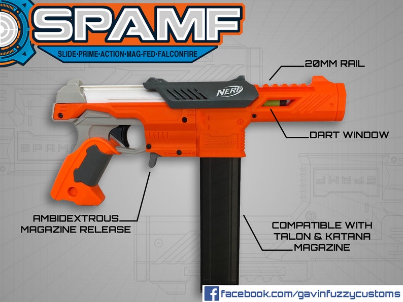 SPAMF Nerf Falconfire Mod Kit - Etsy