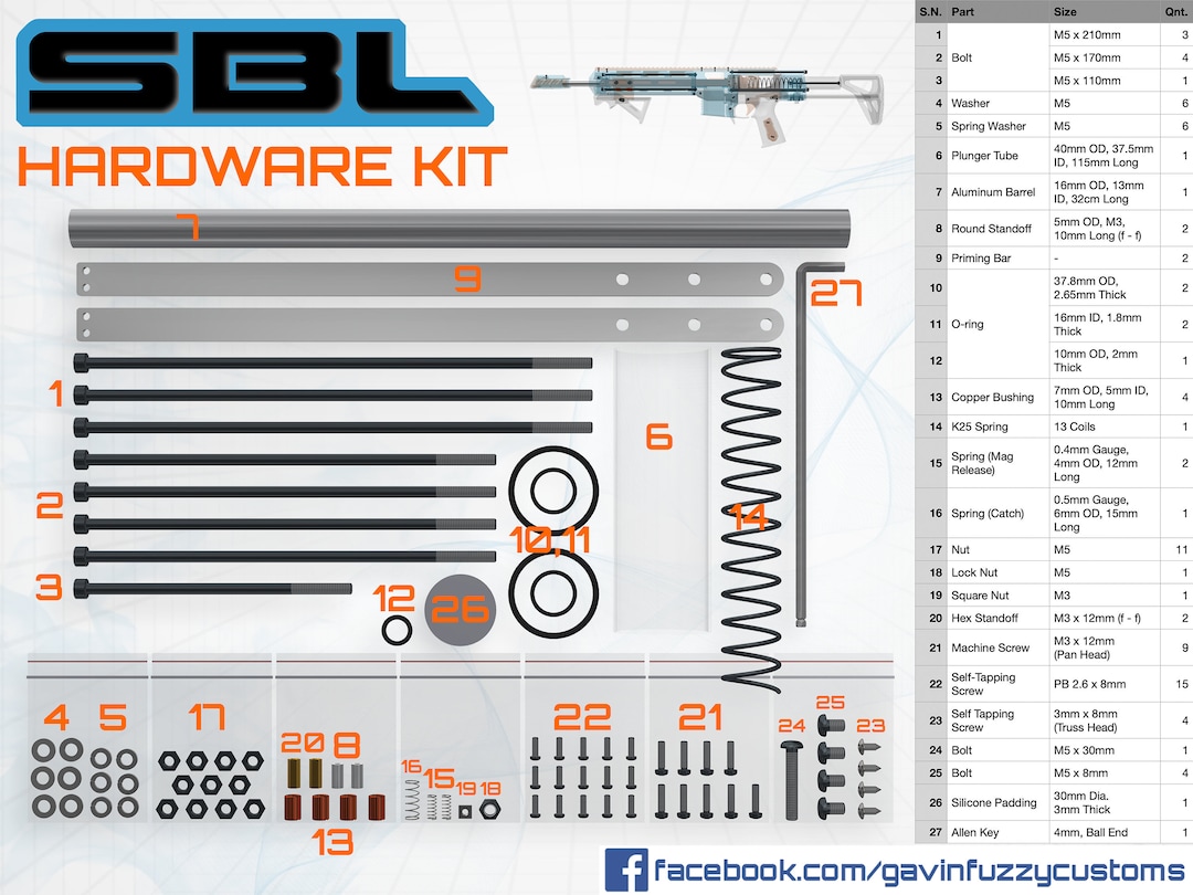 SBL Blaster Hardware Kit - Etsy