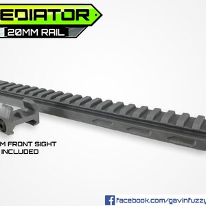 Nerf Mediator Top 20mm Rail + Front Sight - Etsy