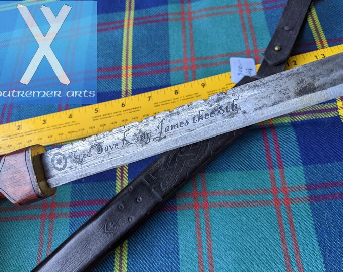 150 Year-old Bladed Scottish Dirk With Hammered Pommel - Etsy