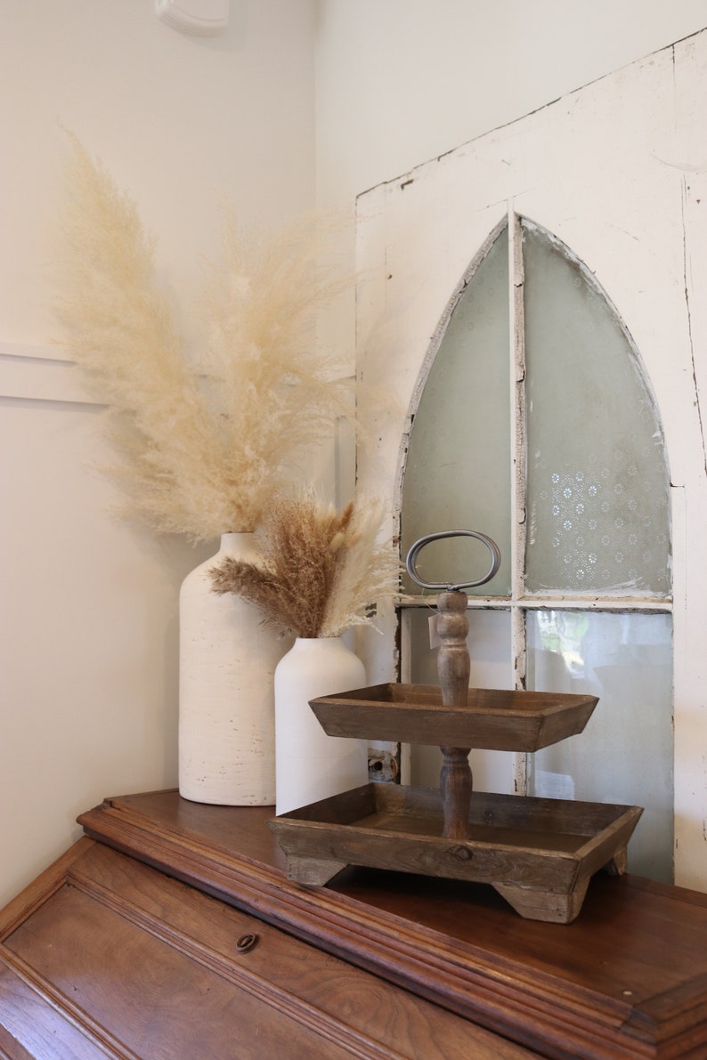 2 Tier Rectangle Tiered Tray Rustic Cottage Farmhouse and - Etsy