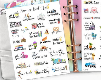 Bucket List Stickers | Etsy