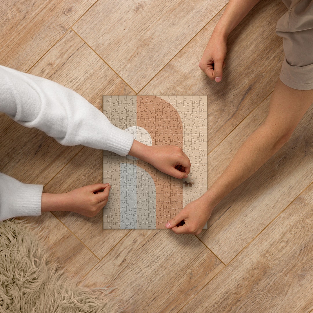 Modern Deco Jigsaw Puzzle | Neutral Pallet Puzzle, Modern Design, Art ...