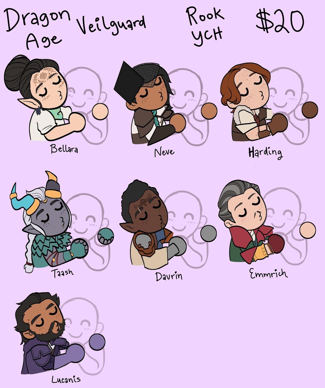 Dragon Age the Veilguard DATV YCH Rook Commissions - Etsy