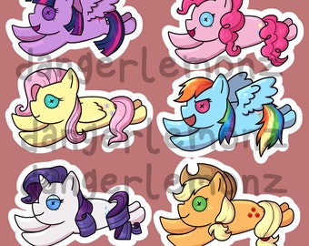 MLP/ Pony Sticker Mix Sticker, Kawaii Sticker, Laptop Stickers, Kids ...
