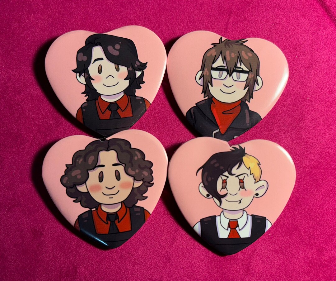 RESTOCK My Chemical Romance Revenge || Heart Metal Button Pins - Etsy