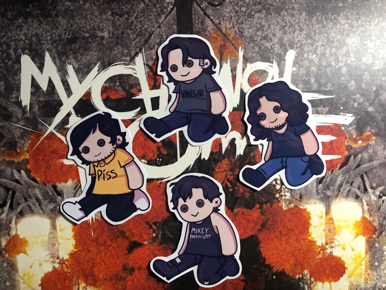My Chemical Romance MCR Doll Stickers Original Era Sets - Etsy
