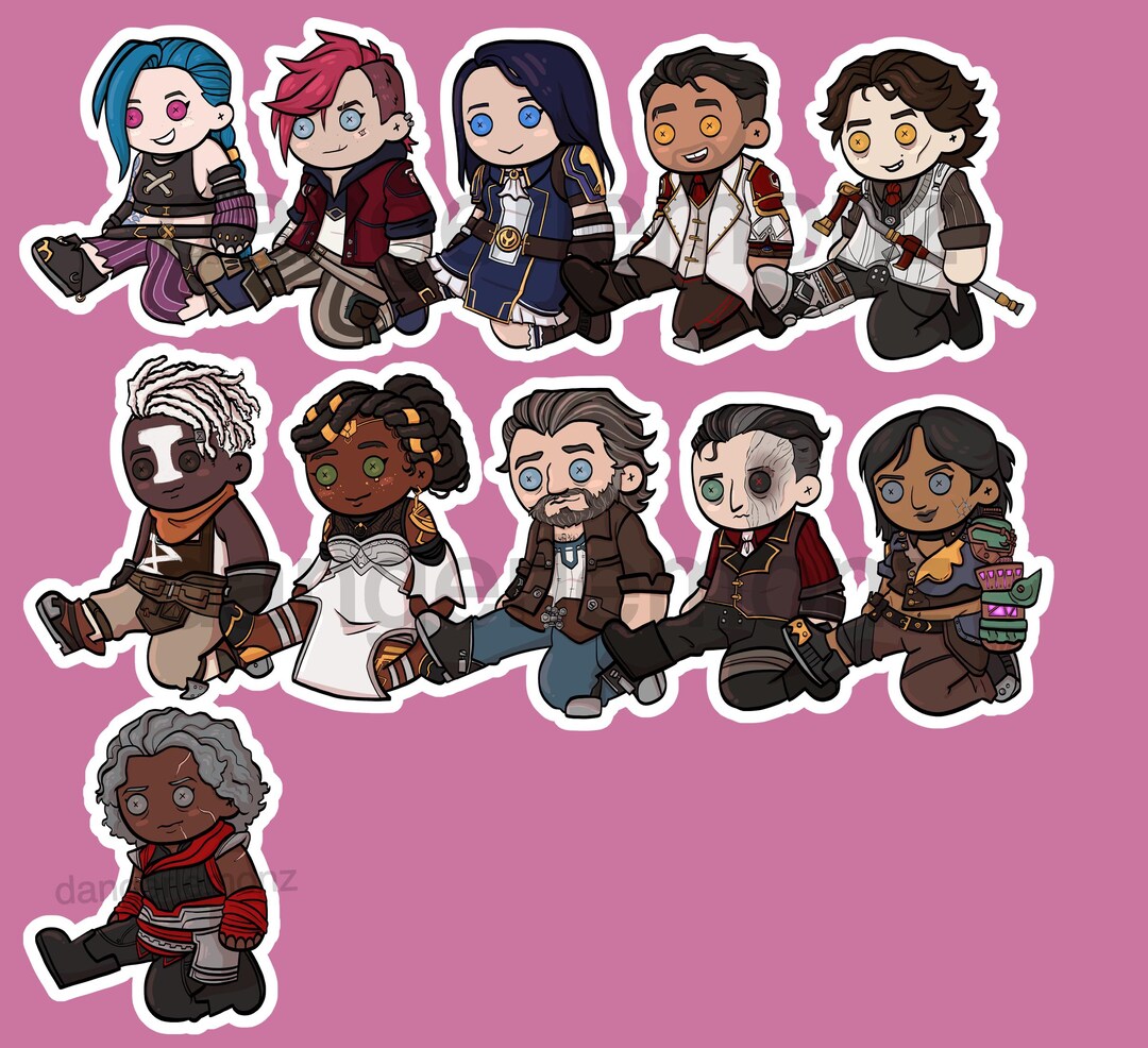 Arcane Vinyl Doll Stickers - Etsy