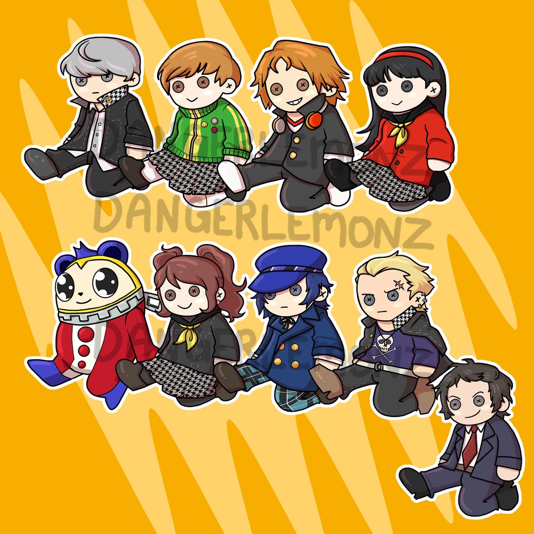 Persona 4 JRPG Inspired Doll Vinyl Stickers - Etsy