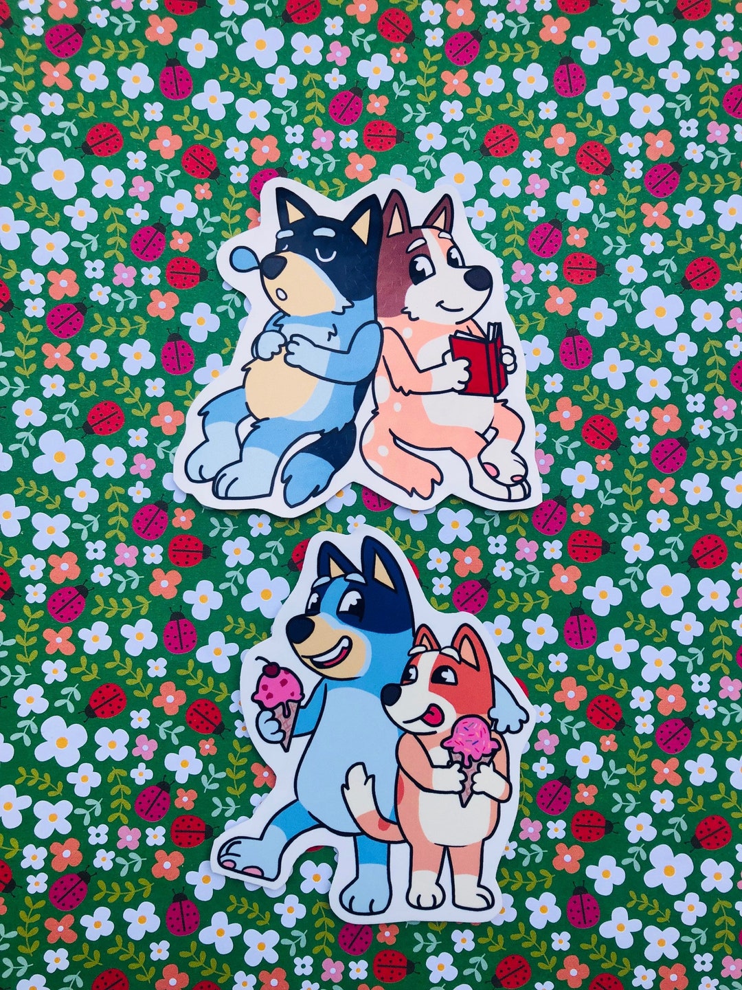 Blue Heeler Glossy Vinyl Stickers - Etsy
