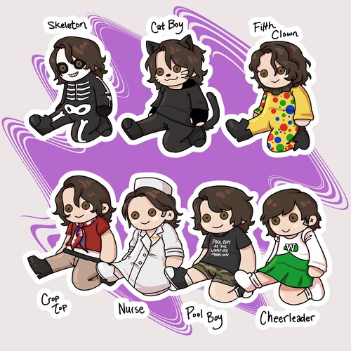 My Chemical Romance MCR Doll Stickers Gerards 3 the - Etsy