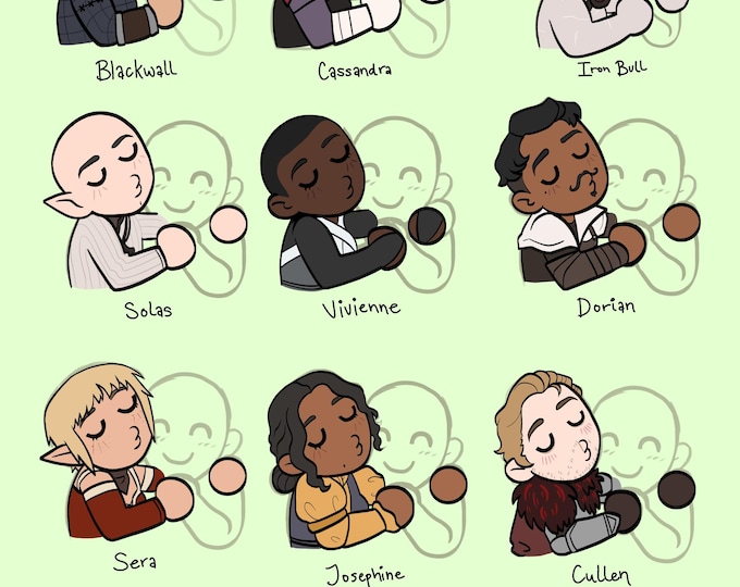 Dragon Age Inquisition DAI YCH Inquisitor Commissions - Etsy Canada