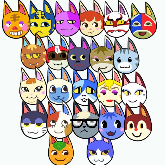 Animal Crossing ACNH Stickers Wolf Villagers, 44% OFF