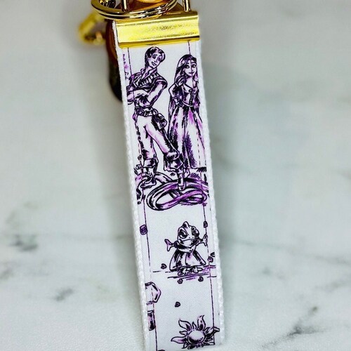 Tangled Rapunzel Lanterns Key Fob Keychain Wristlet - Etsy