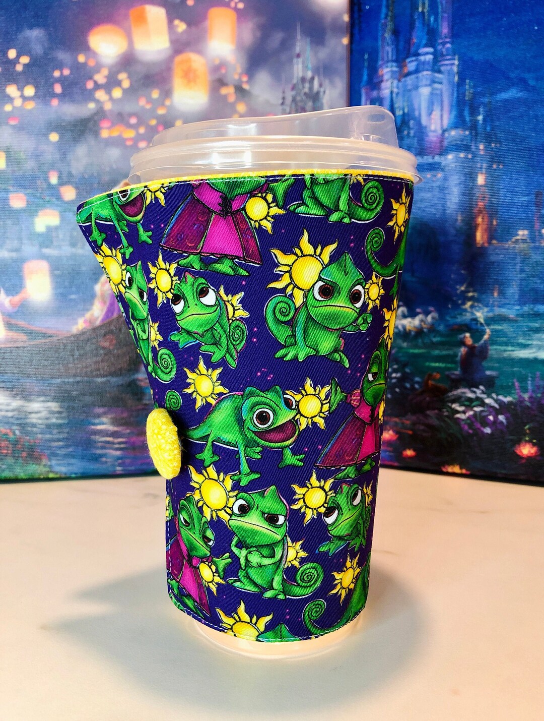 Inspired // Rapunzel // Cup Cozy // Iced Coffee Cozy // - Etsy