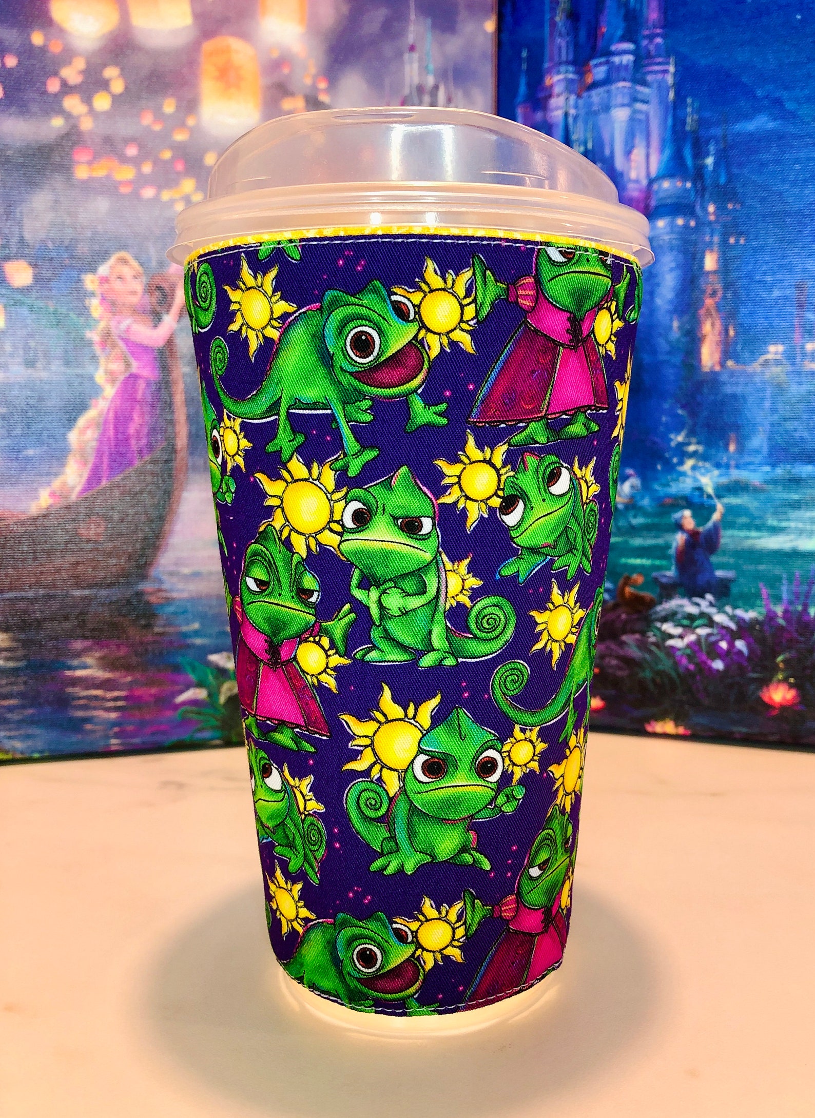 Inspired // Rapunzel // Cup Cozy // Iced Coffee Cozy // - Etsy