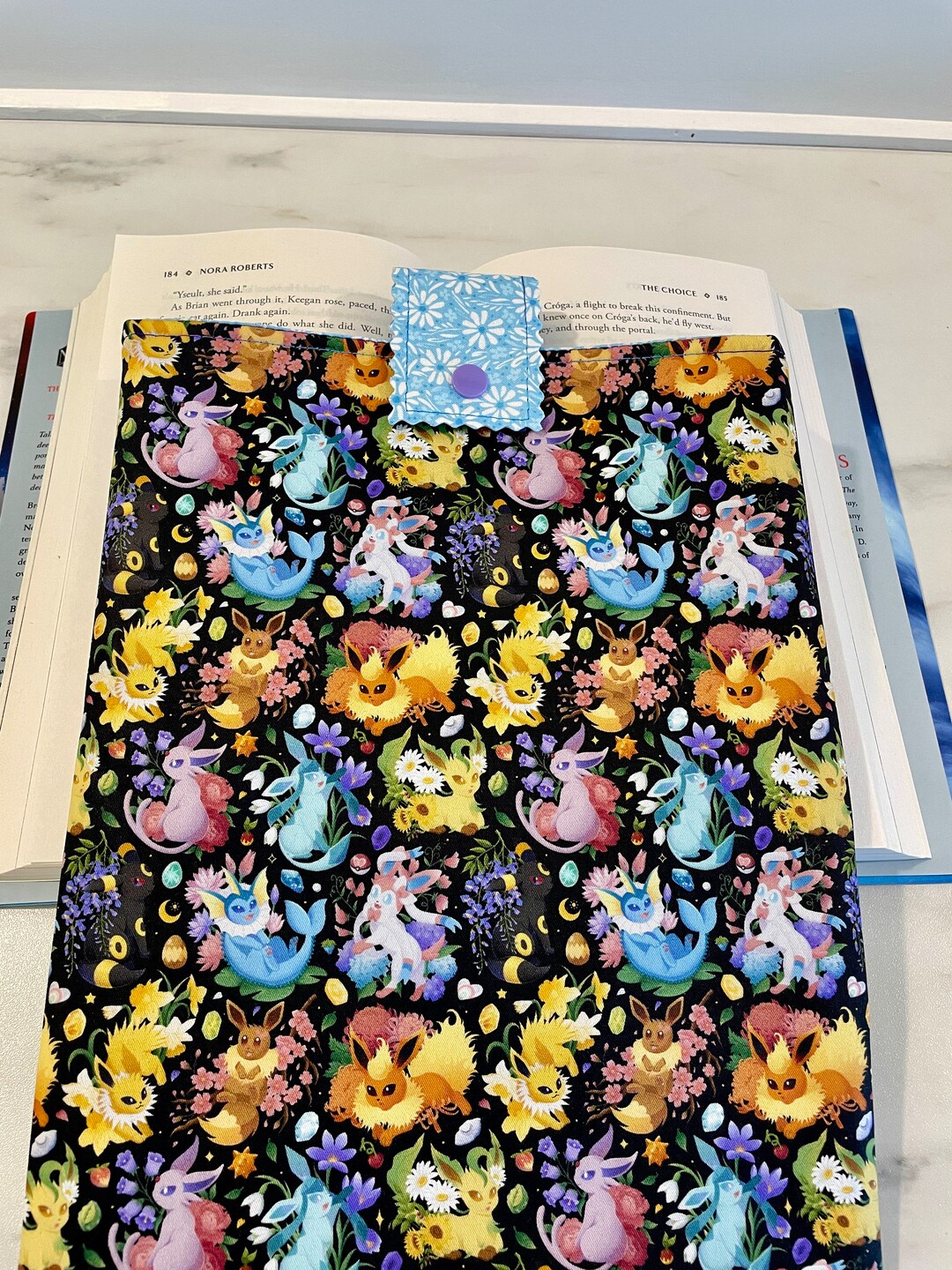 Evolutions of Eevee Book Sleeve Book Pouch Book Cozy Book Cover Padded ...