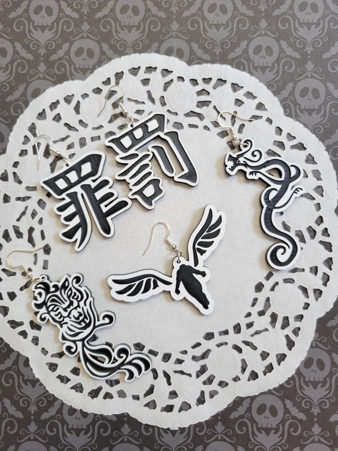 Tokyo Revengers Inspired Earrings | Tattoo Earrings | Draken Earring ...