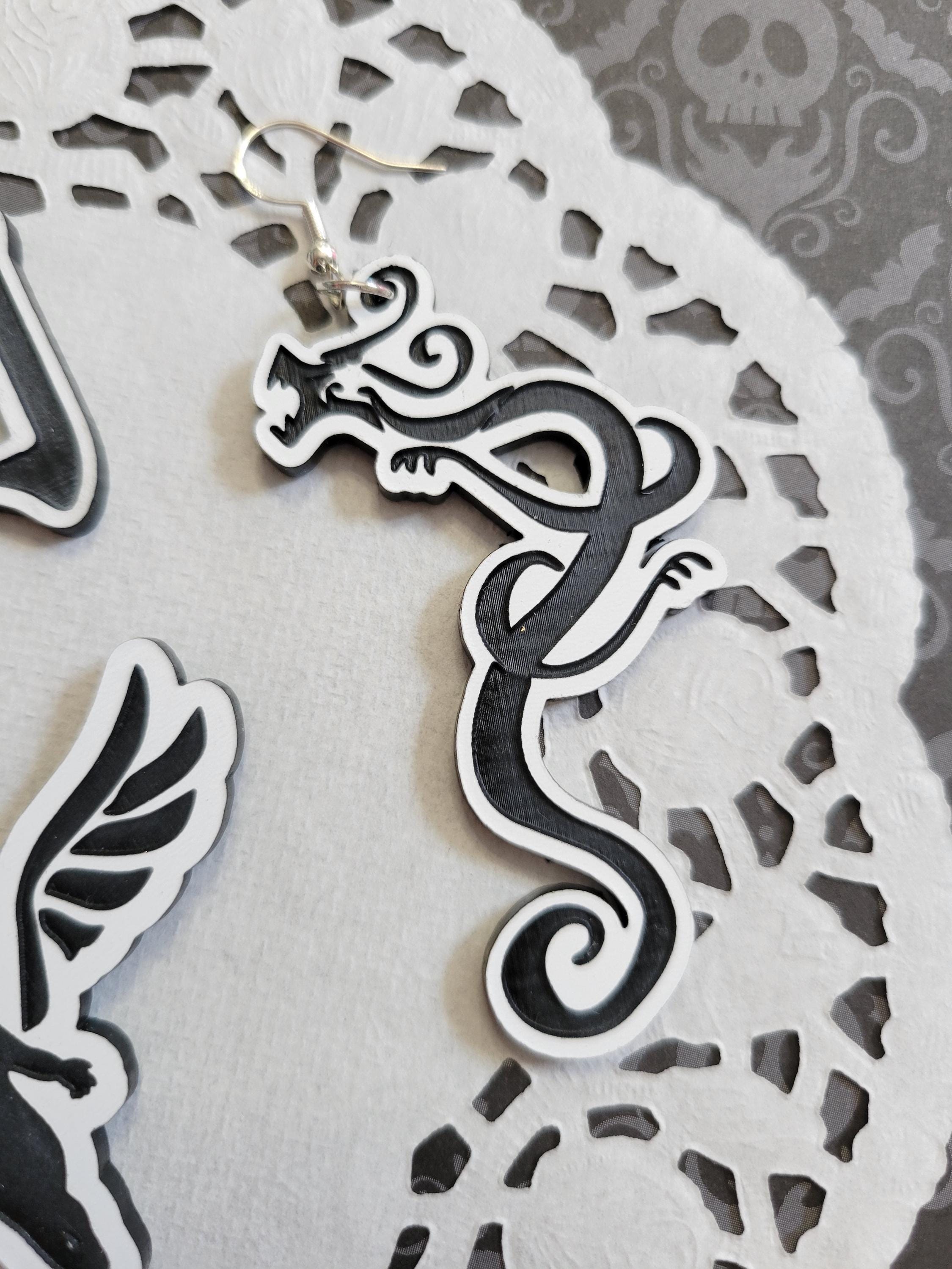 Tokyo Revengers Inspired Earrings | Tattoo Earrings | Draken Earring ...