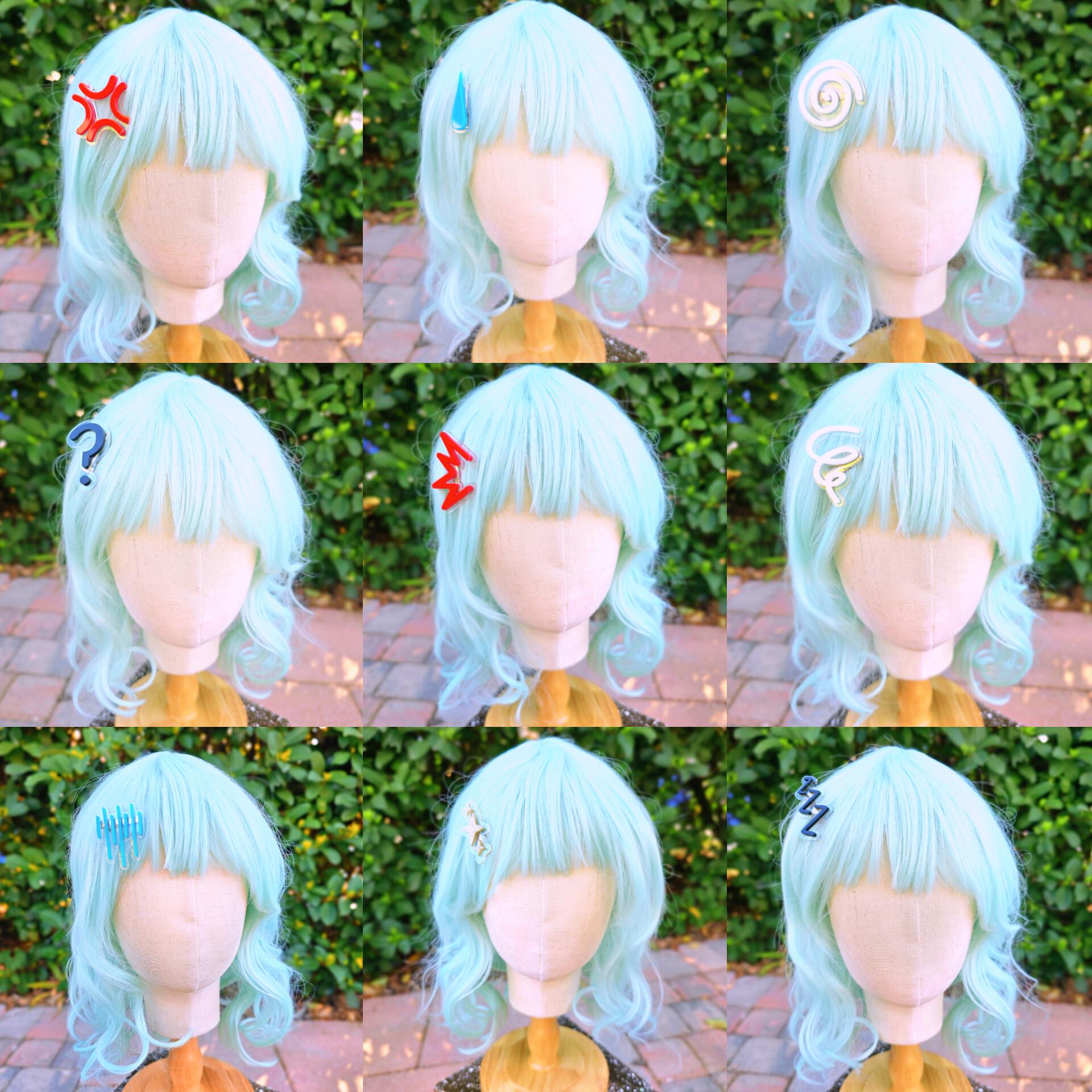Anime Emotion Hair Clip | Animal Crossing Reaction Clip | Emotion Clip ...