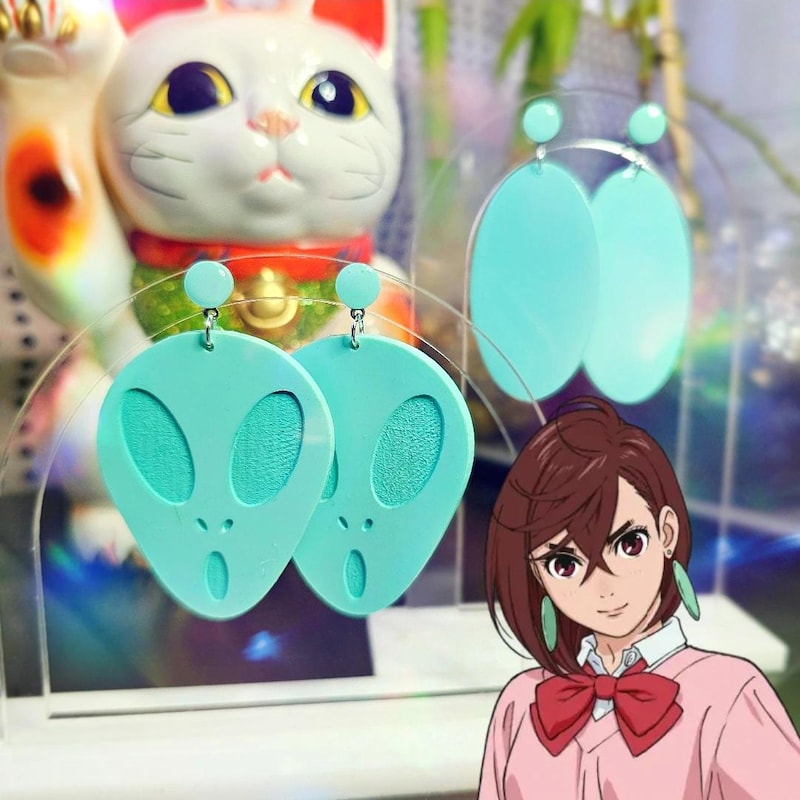 Alien Earrings Anime - Etsy