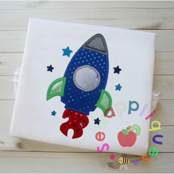Rocket Applique - Etsy