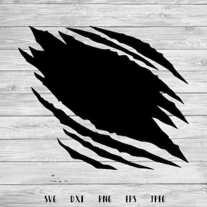 Ripped Shirt Ripped Scratches svg Rips Teared Shirt | Etsy