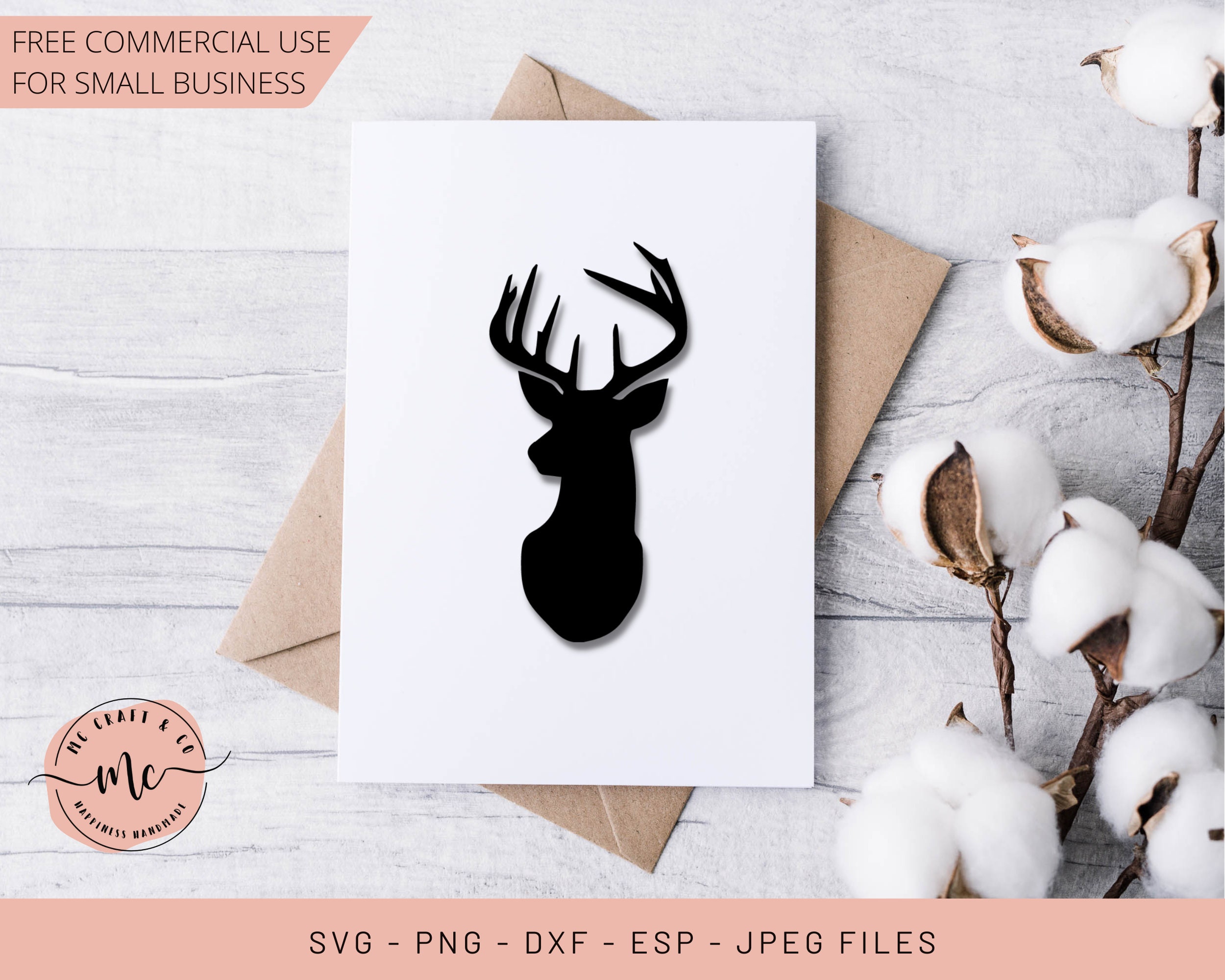 Stag Svg Deer Svg Stag Cutting File Deer Cutting File - Etsy UK