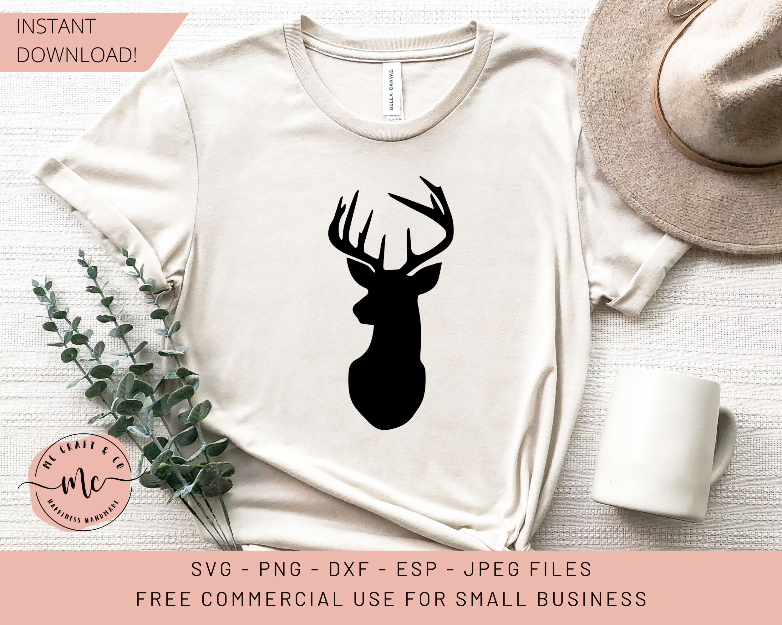 Stag Svg Deer Svg Stag Cutting File Deer Cutting File - Etsy UK