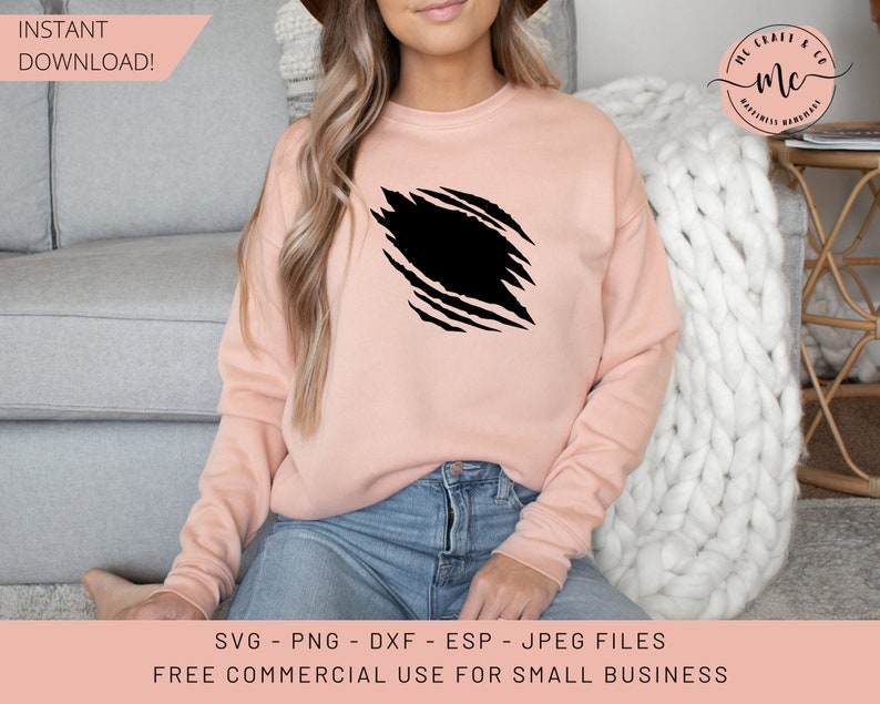 Ripped Shirt, Ripped, Scratches Svg, Rips, Teared Shirt, Ripped SVG ...