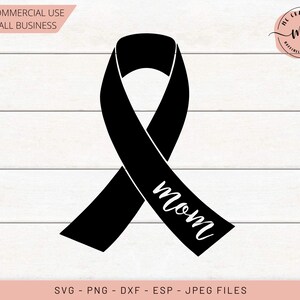 MOM Awareness Ribbon Svg, Mom Ribbon SVG, Awareness SVG, Svg Dxf Png ...