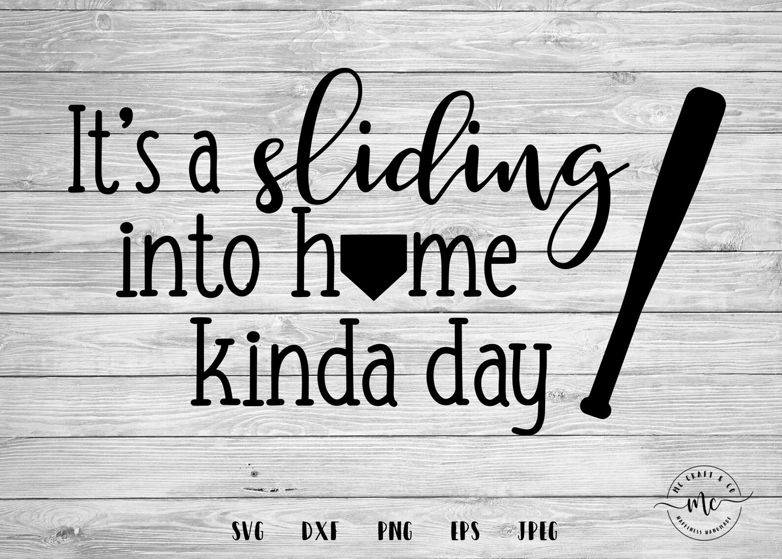 Sliding Into Home Svg Baseball Bat Svg Baseball SVG - Etsy