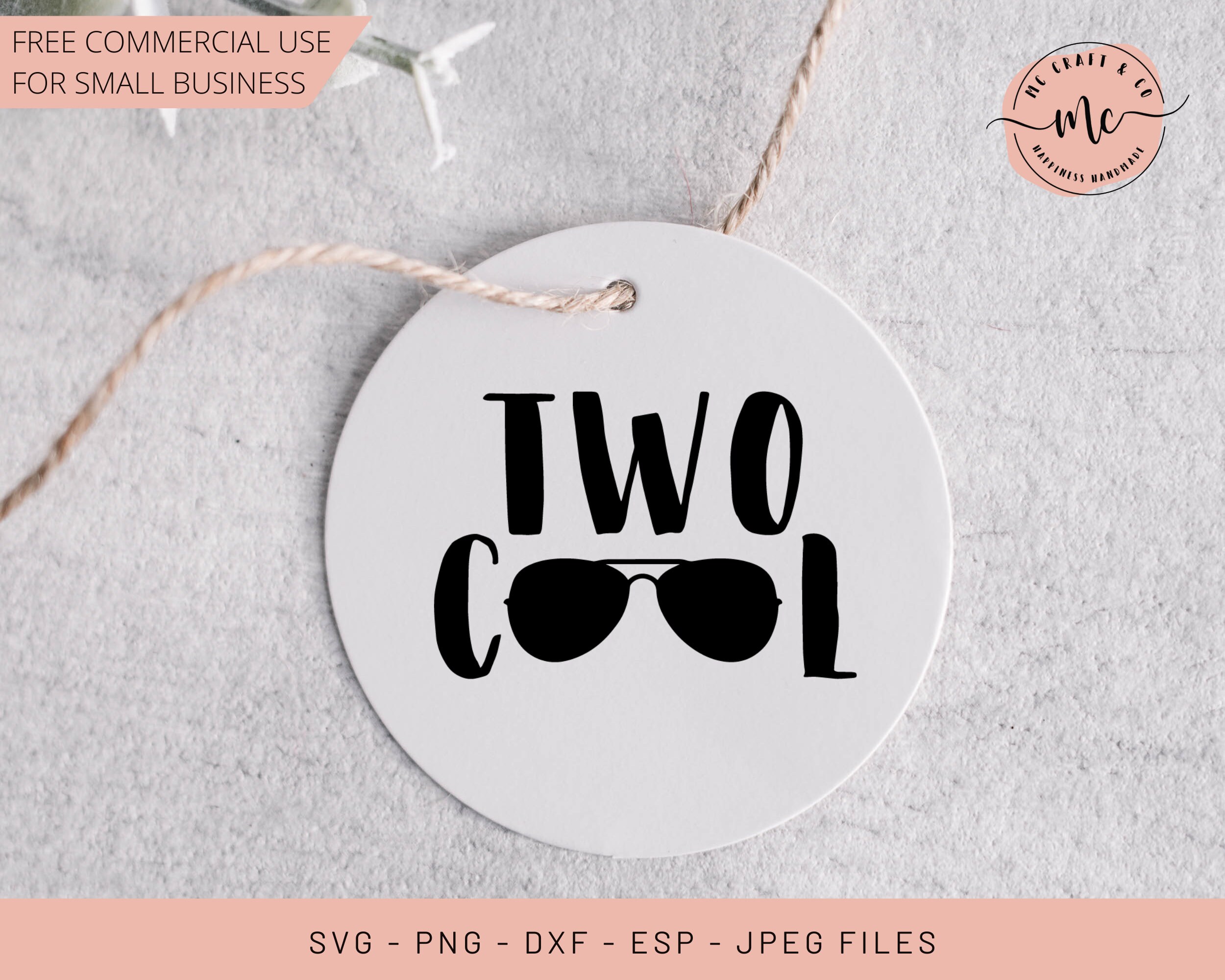 Two Cool Svg 2 Birthday Second Birthday Two Years Old - Etsy