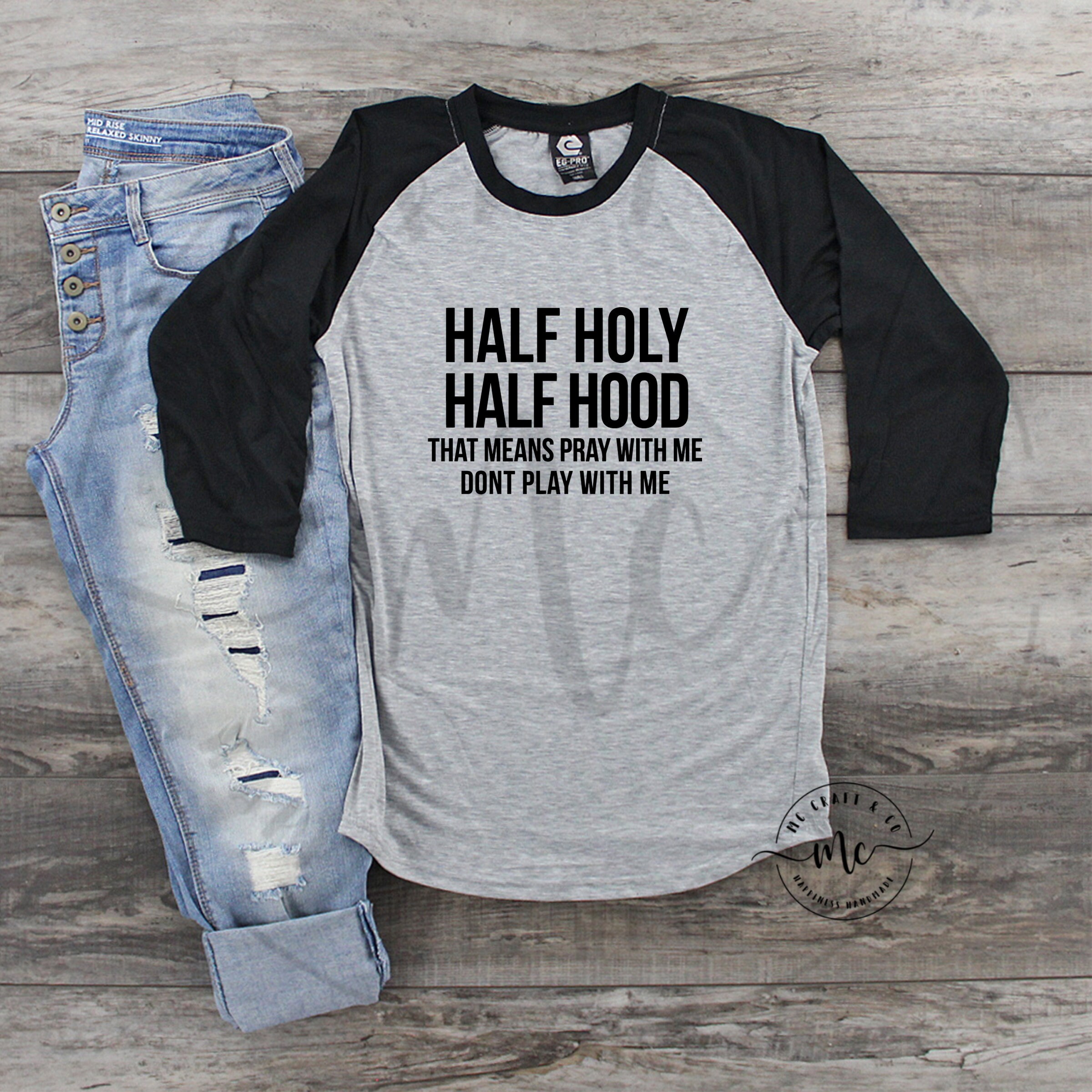 Half Hood Half Holy Svg Half Holy Half Hood That Means Pray | Etsy