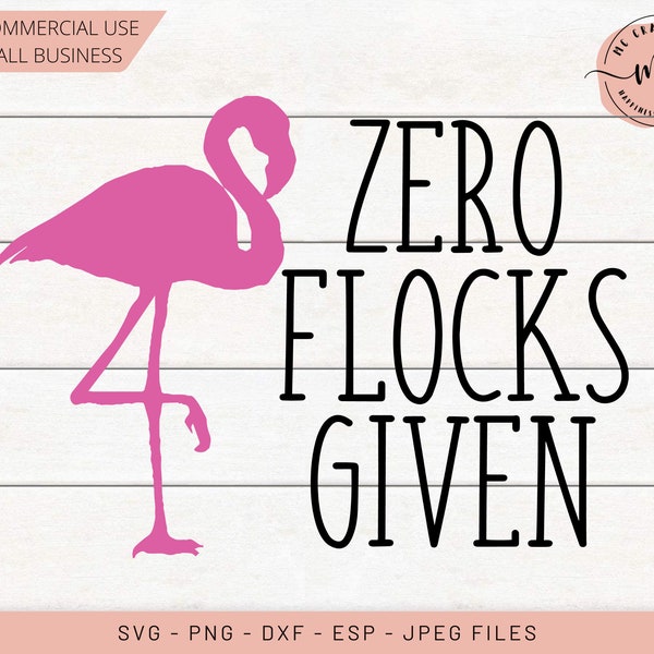Zero Flocks Given Svg - Etsy
