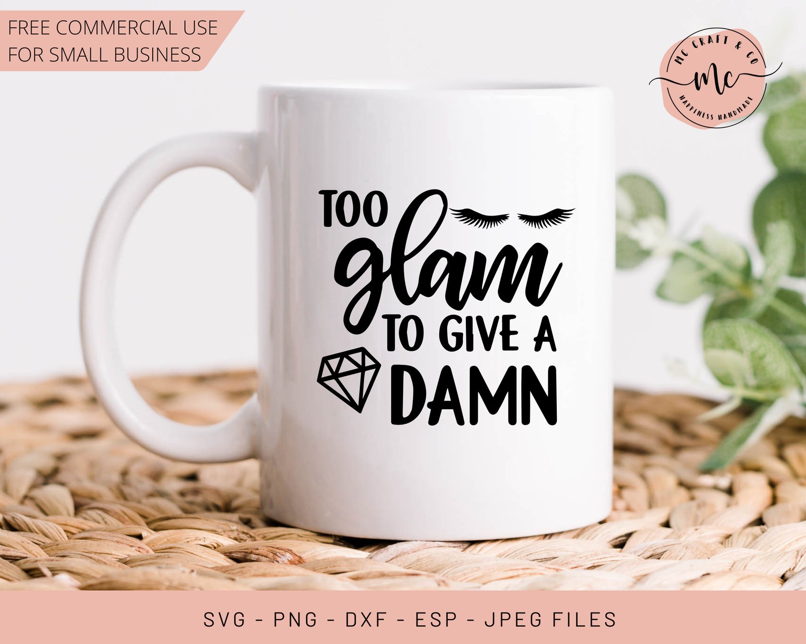 Too Glam to Give A Damn SVG Makeup Svg Lashes Svg Make up - Etsy
