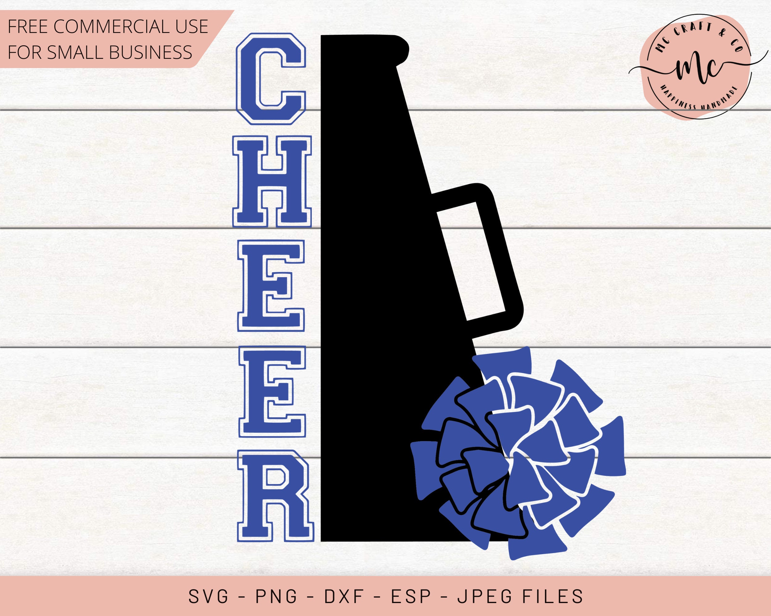 Cheer Pom Poms MEGAPHONE Svg Cheerleader Svg Cheer Svg - Etsy
